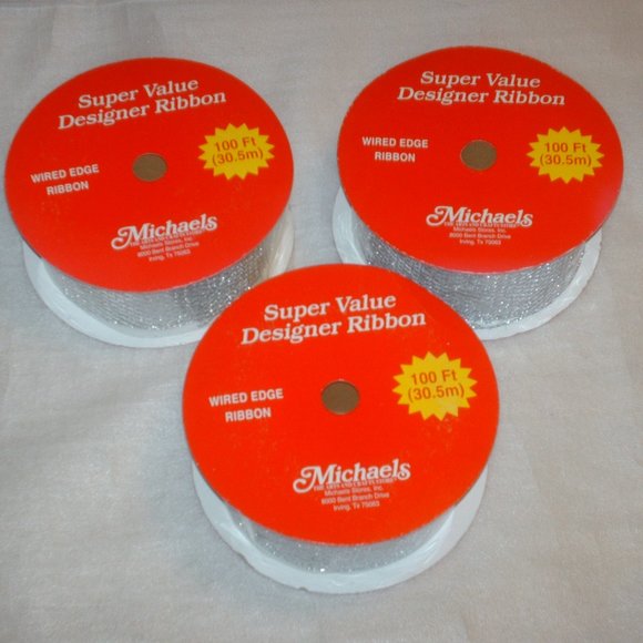 Michael's | Holiday | Lot Of 3 Rolls Of Michaels Wired Edge Designer ...